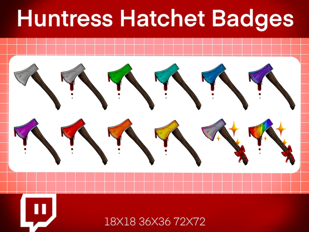 13 Huntress Hatches Sub Badges, Twitch Sub Badges, DBD Sub Badges - Etsy