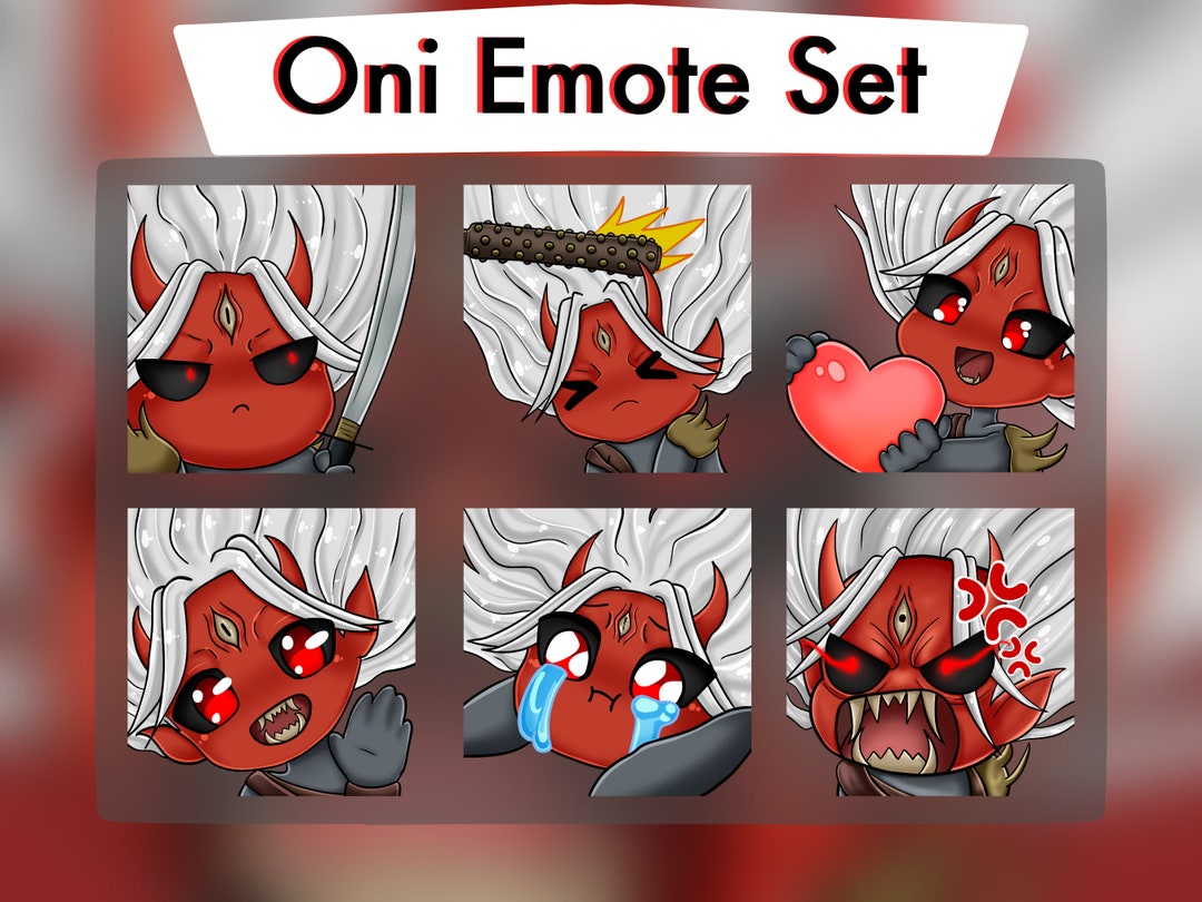 Oni DBD Emote Set, DBD Emote Set, Oni Emotes - Etsy UK