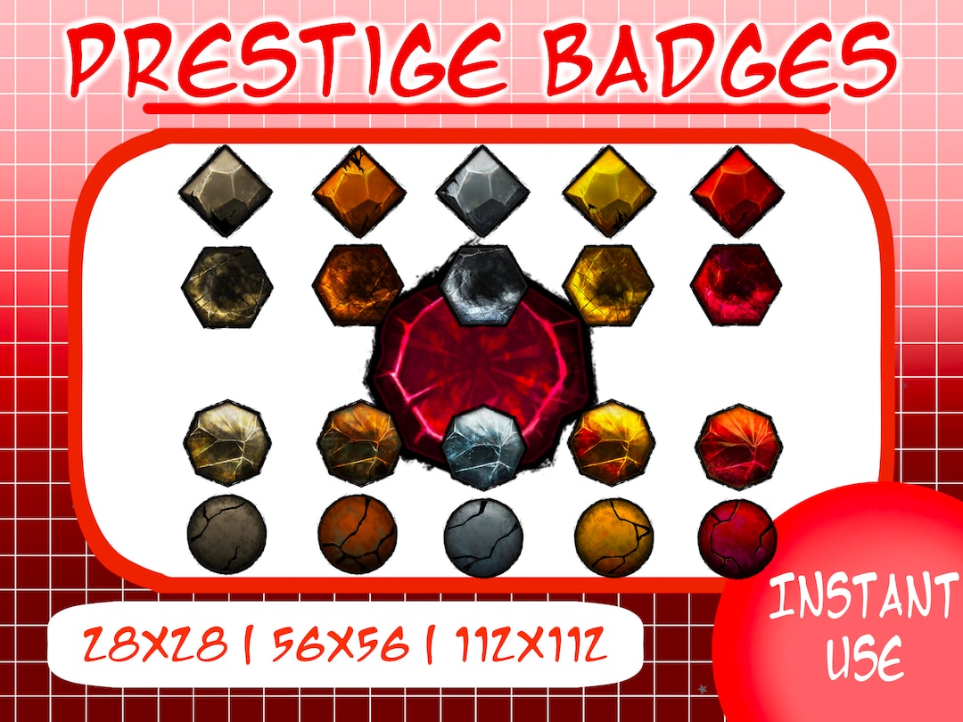 DBD Prestige Badges, Twitch and Kick Badges. - Etsy
