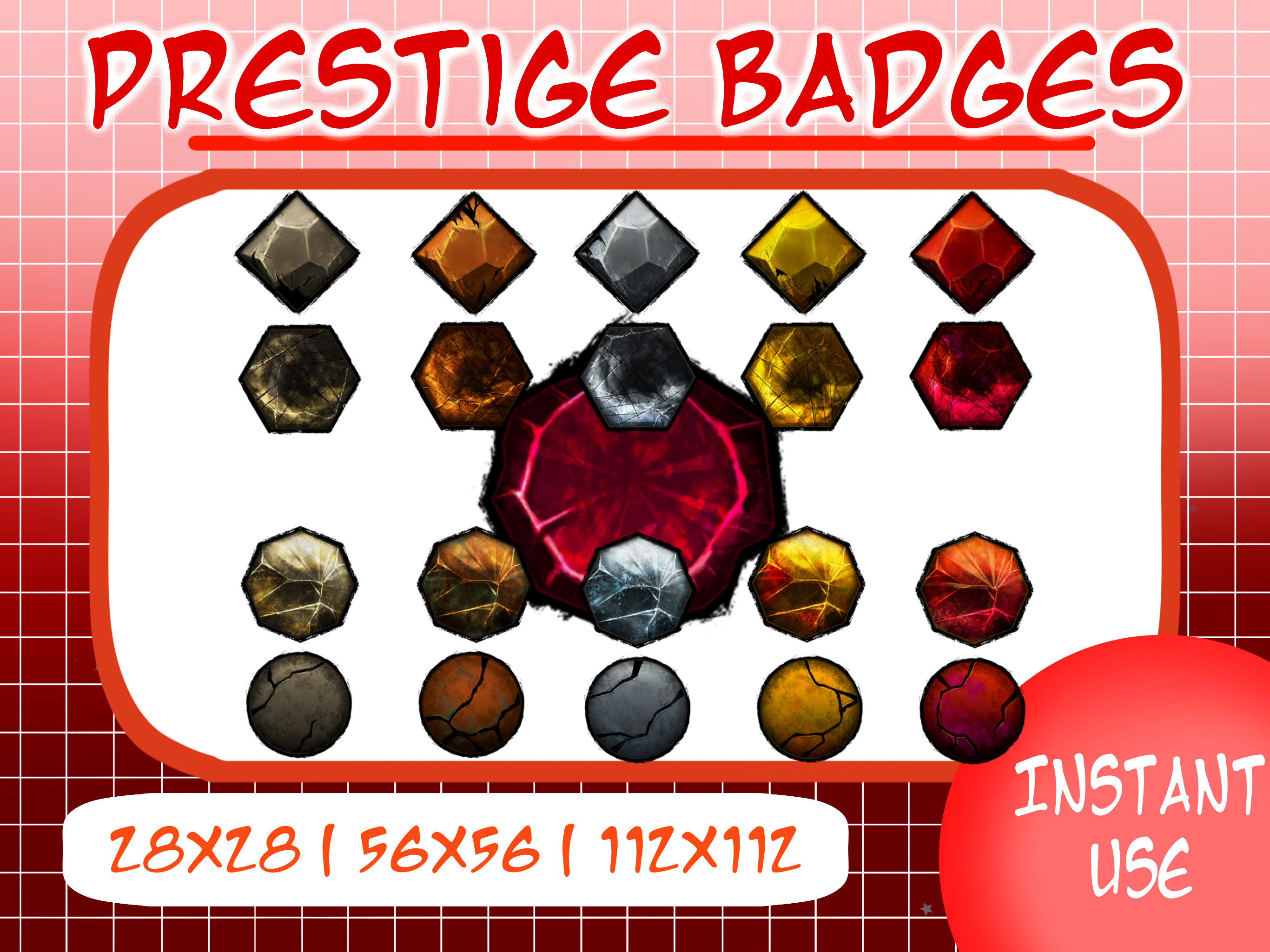 DBD Prestige Badges, Twitch and Kick Badges. - Etsy