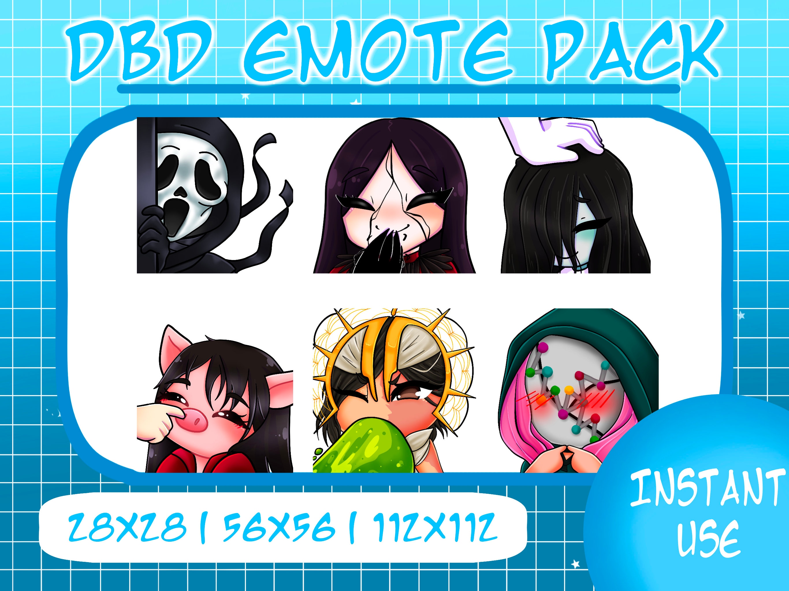 DBD Emote Pack, 6 Emotes, Twitch/kick Emote Pack - Etsy