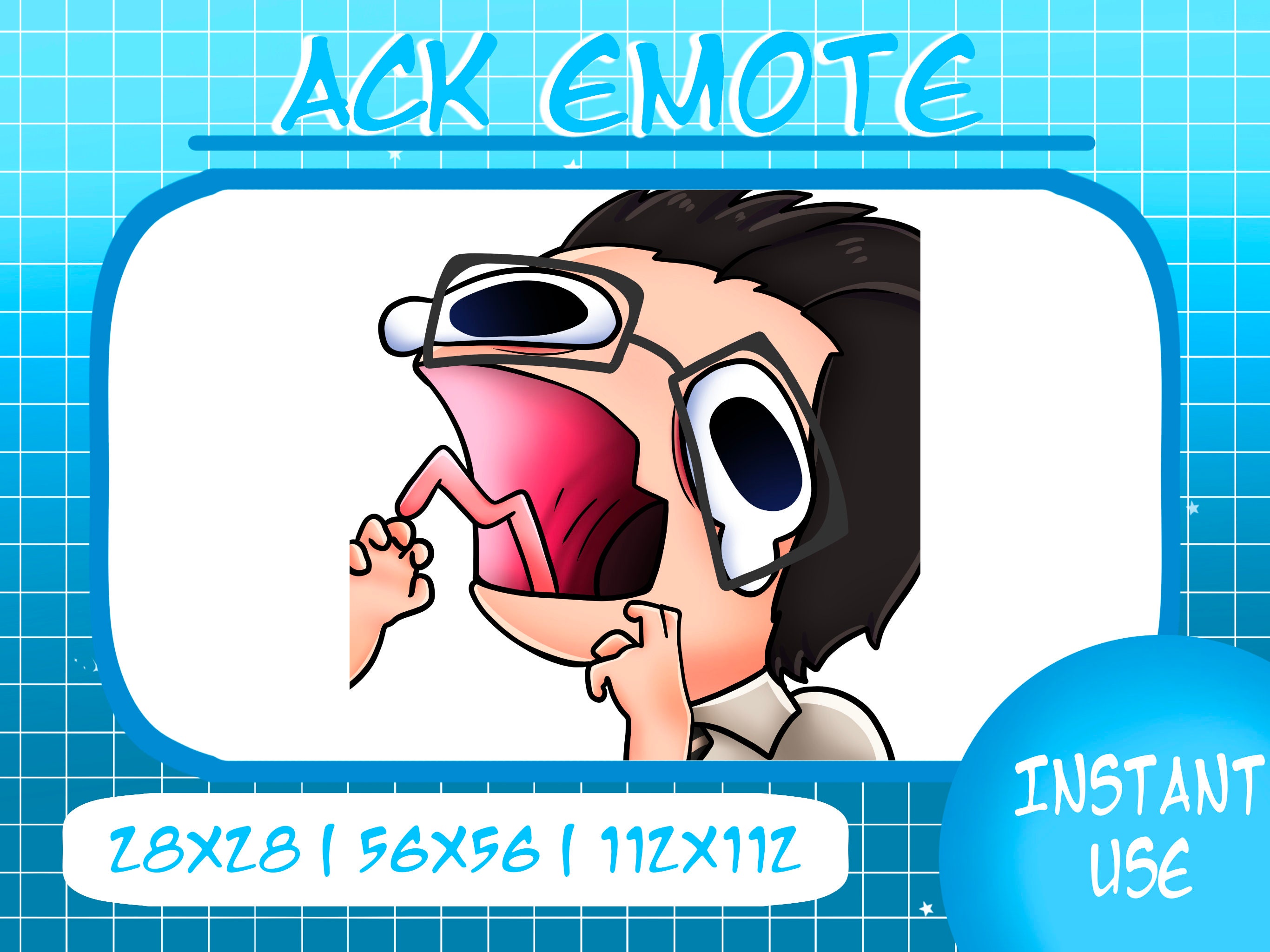 Dwight Ack Emote, DBD Emote, Twitch Emote, Kick Emote - Etsy