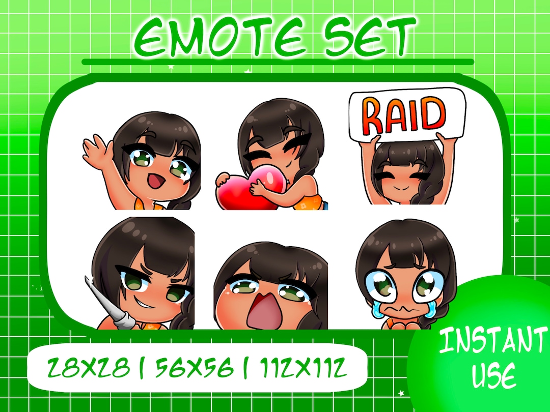 Julie TCM Emote Set 6 Emotes, Twitch and Kick Emotes - Etsy