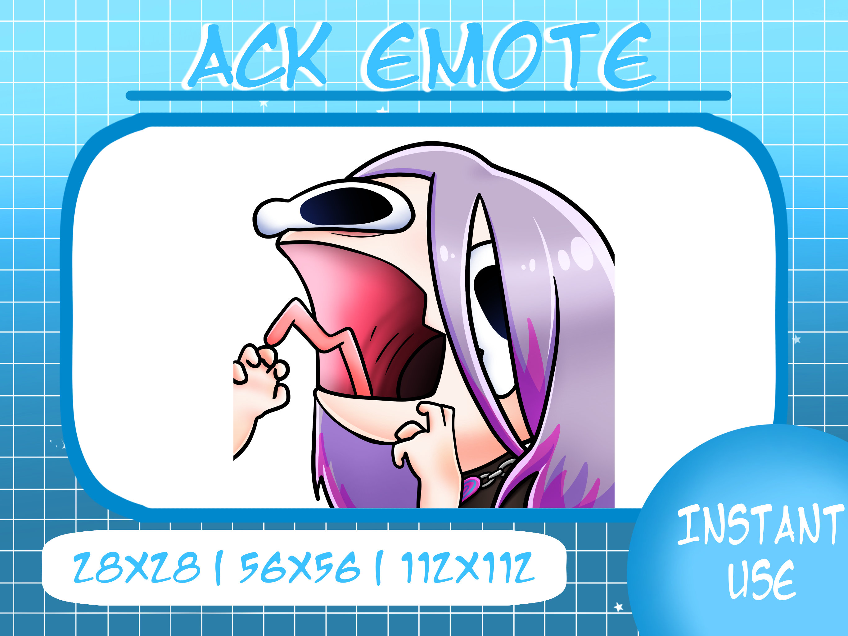 Sable Ward Ack Emote, DBD Emote, Twitch Emote, Kick Emote - Etsy