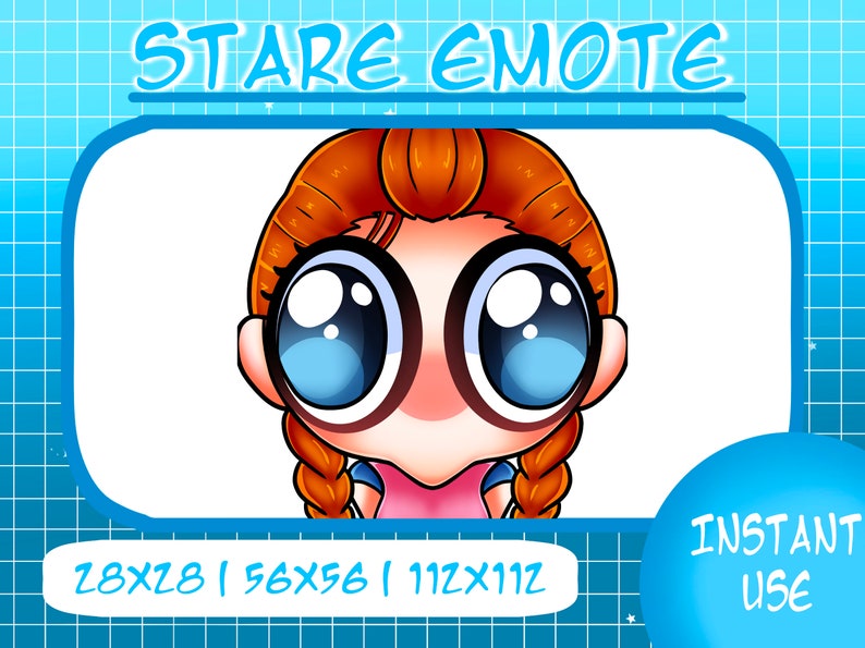 Meg Stare Emote, DBD Stare Emote, Twitch Emote - Etsy