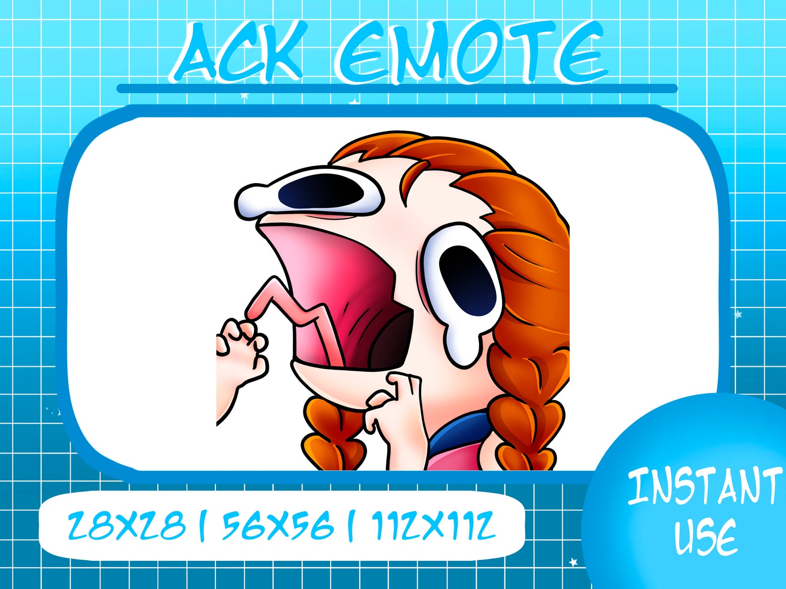 Meg ACK Emote, DBD Emote, Twitch Emote, Kick Emote - Etsy