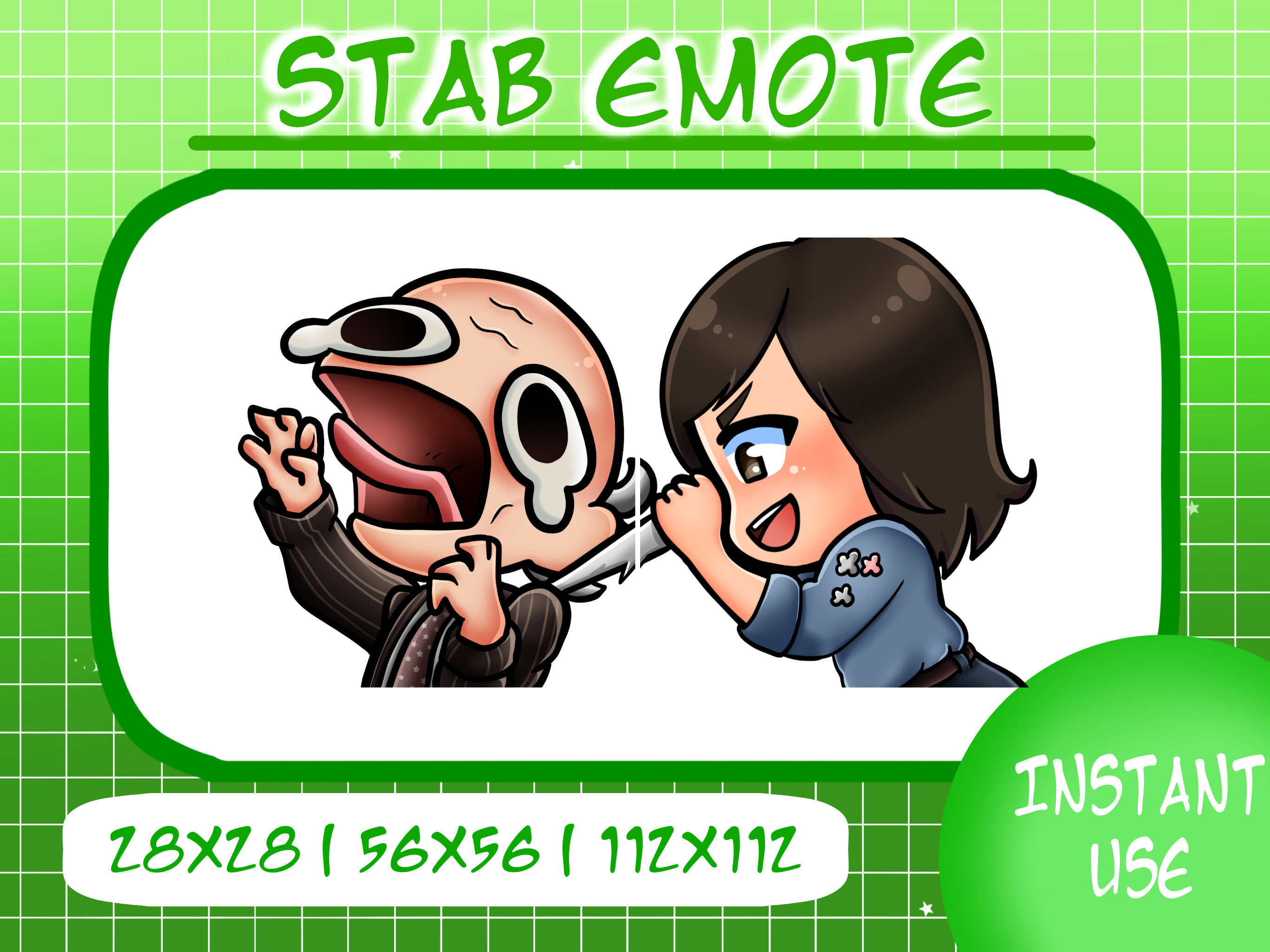 Leland Stabbing Grandpa Emote, TCM Emote for Twitch and Kick - Etsy