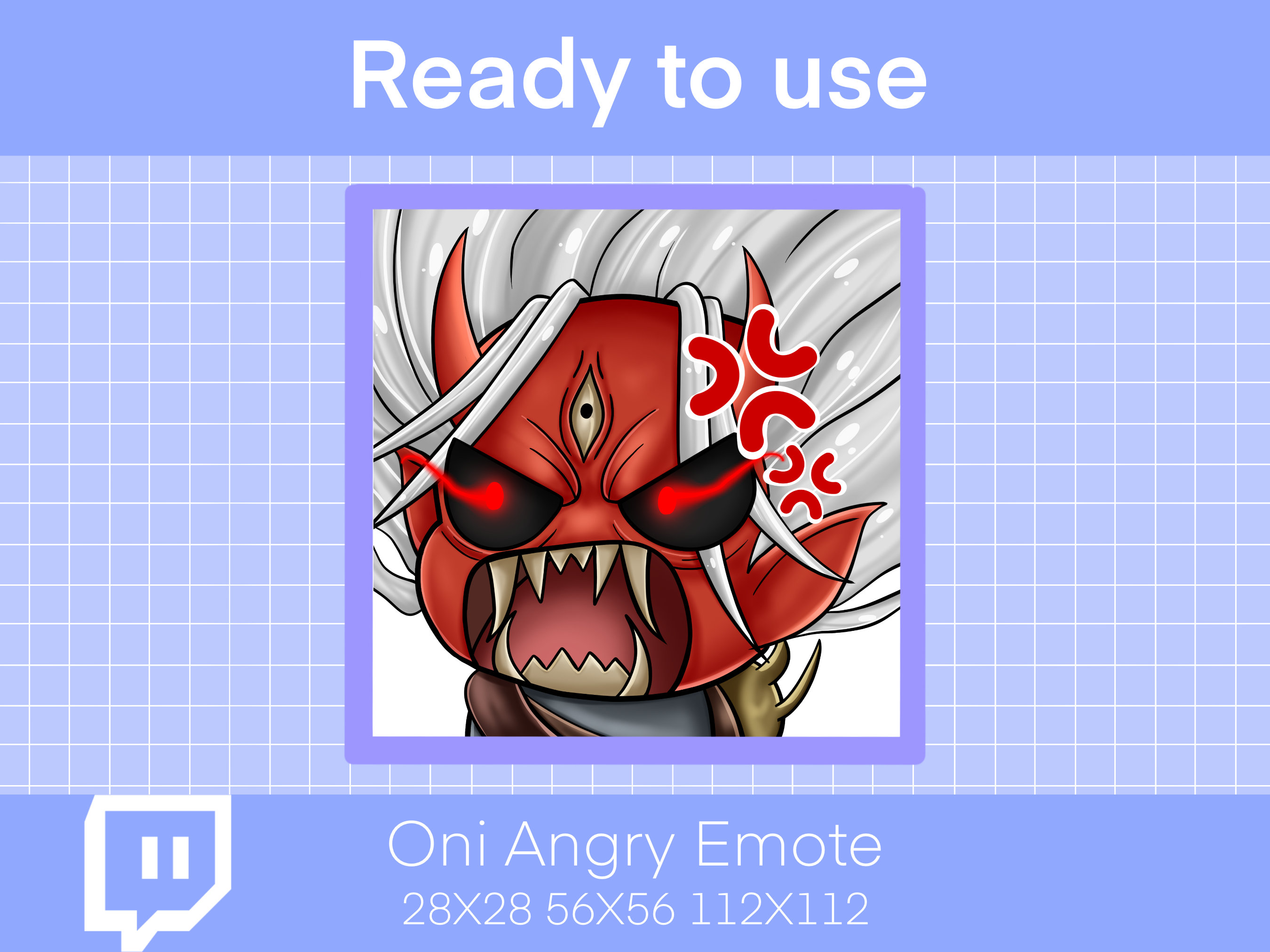 DBD Oni Angry Emote, Twitch Emote, Angry Emote - Etsy