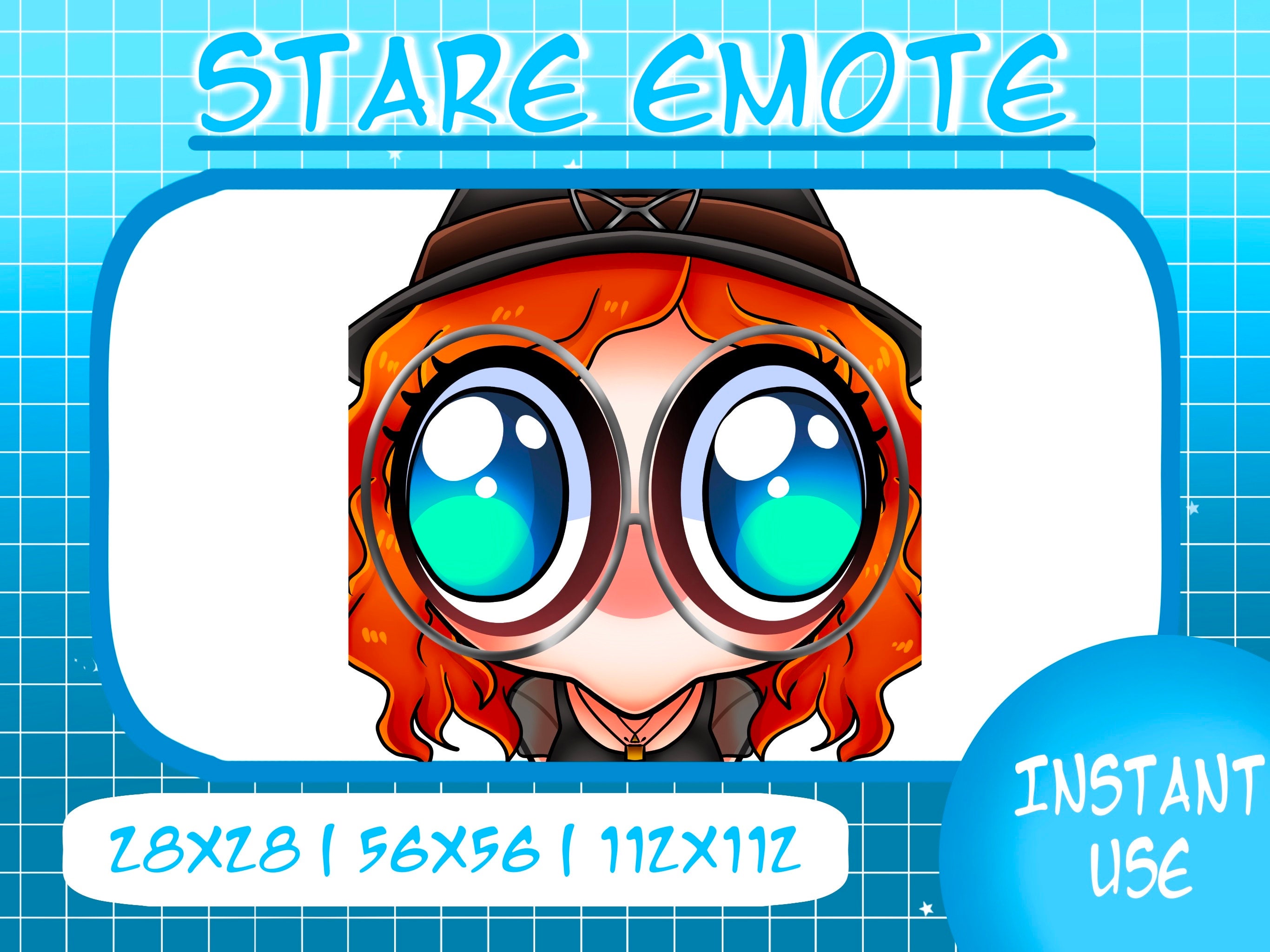 Mikaela Stare Emote, DBD Stare Emote, Twitch Emote - Etsy