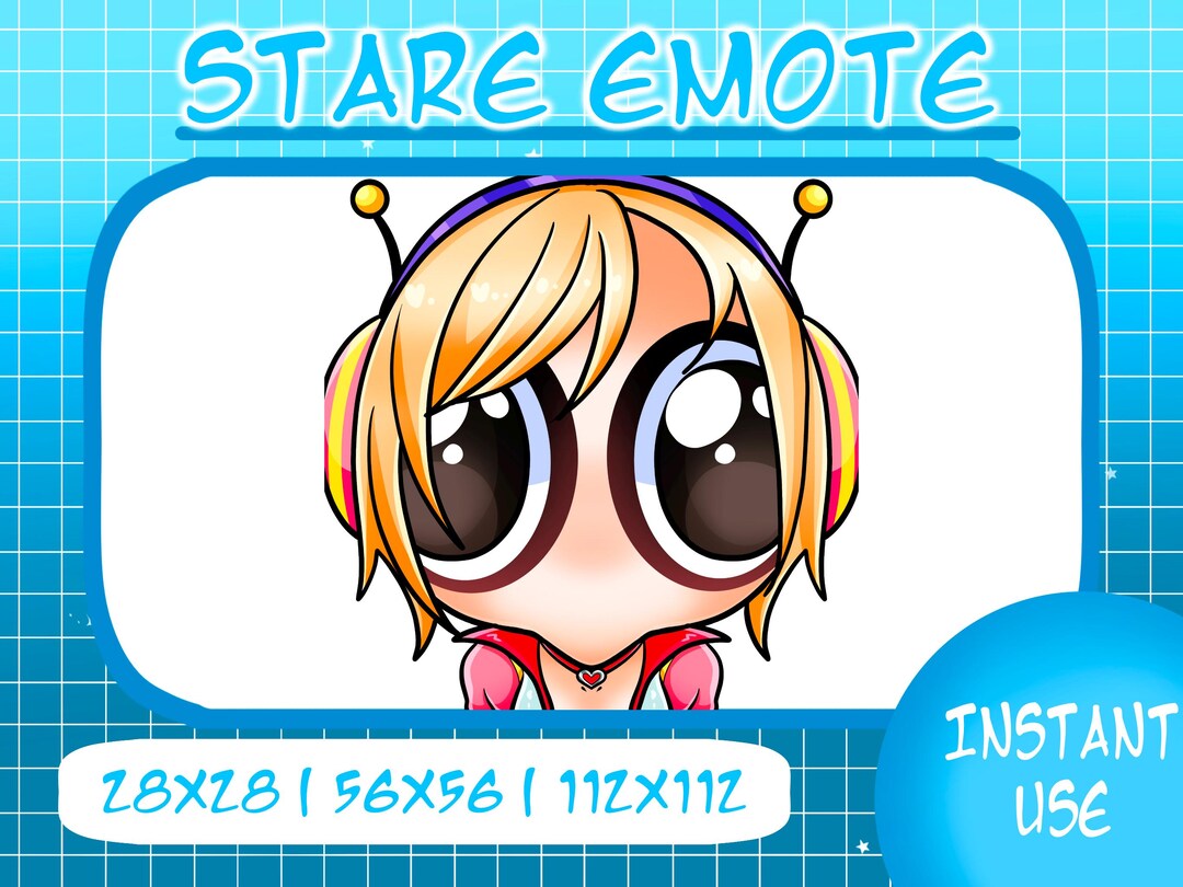 Princess Heart Cheryl Stare Emote, DBD Stare Emote, Twitch Emote - Etsy