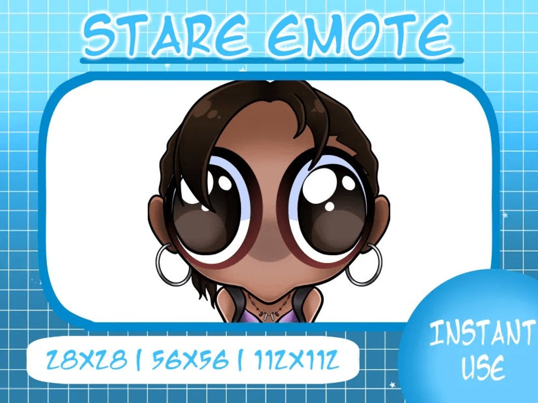 Sheva Stare Emote, DBD Stare Emote, Twitch Emote - Etsy