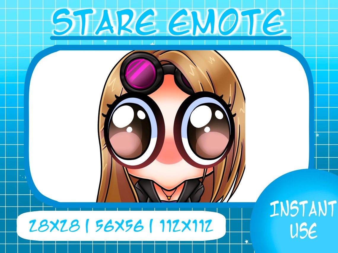 Yui Stare Emote, DBD Stare Emote, Twitch Emote - Etsy