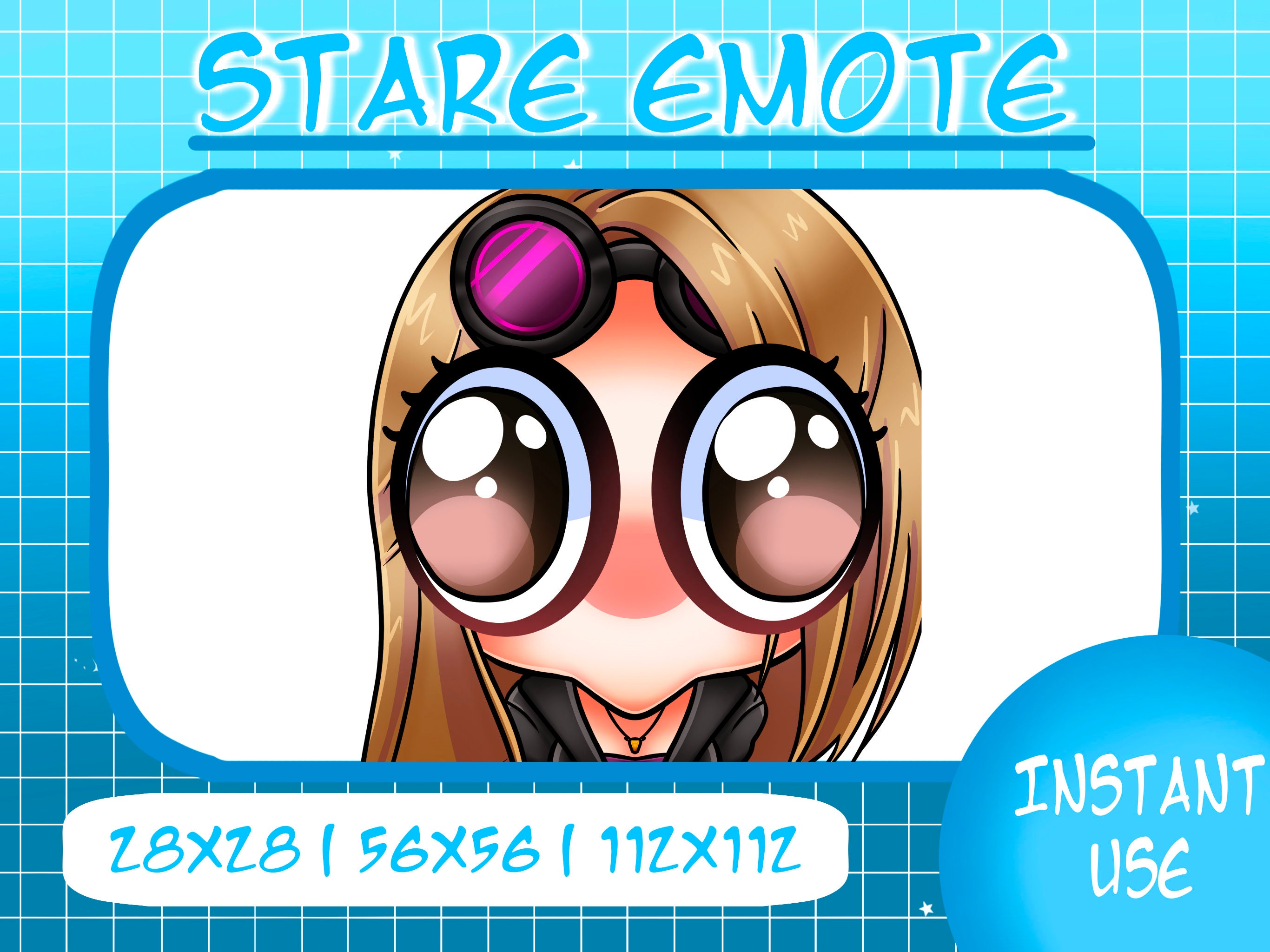 Yui Stare Emote, DBD Stare Emote, Twitch Emote - Etsy
