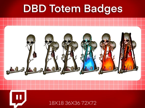 DBD Totem Hex Boon Twitch Badges. 7 Progressive Badges. - Etsy