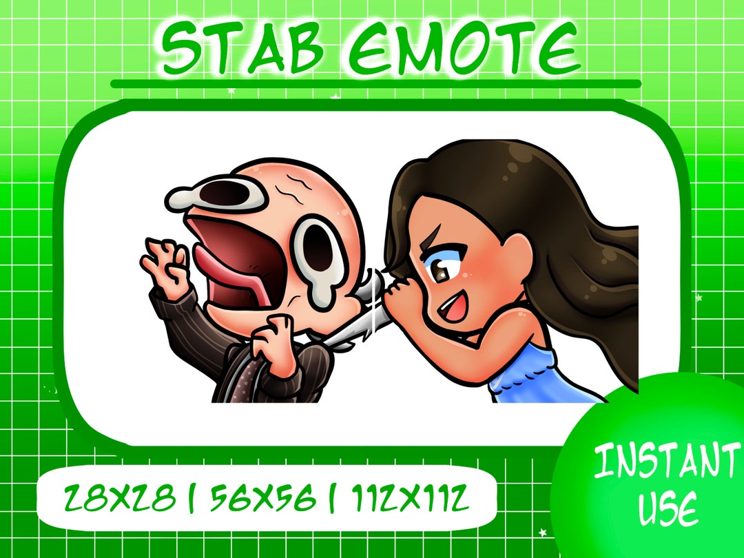 Ana Stabbing Grandpa Emote, TCM Emote for Twitch and Kick - Etsy
