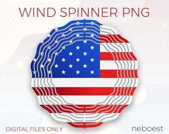 American Flag Spinner - Etsy