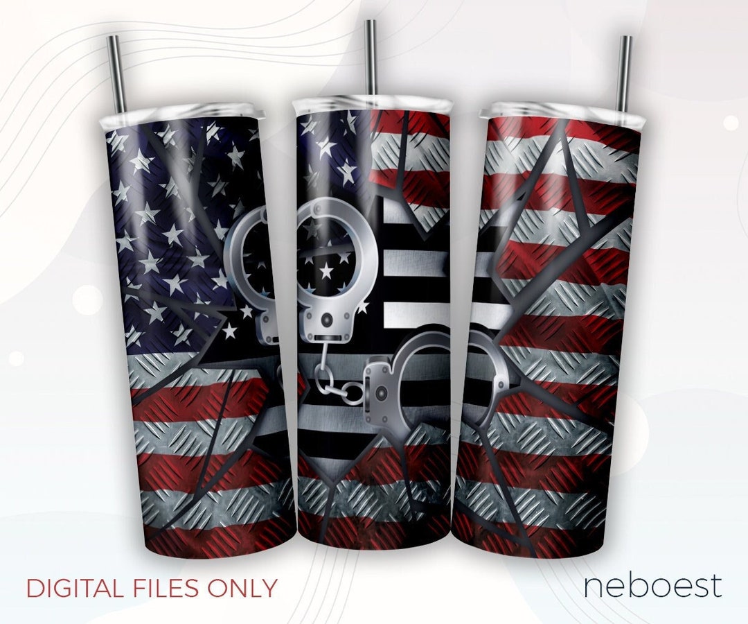 Correctionals Officer 20 Oz Tumbler PNG Sublimation Design, Seamless ...