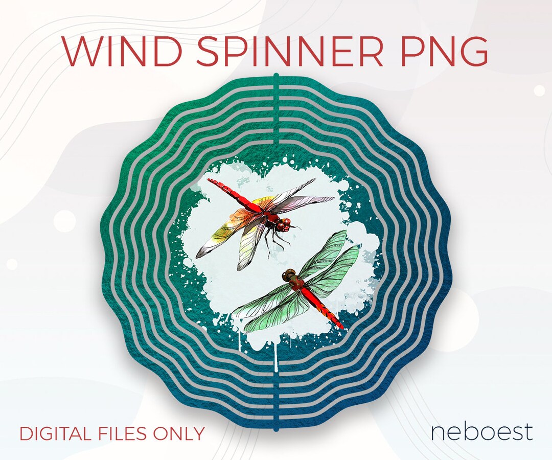 Wind Spinner Sublimation Designs, Dragonfly Designs Personalize It for ...
