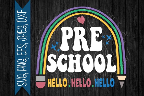 Pre-school SVG Back to School SVG First Day of School SVG - Etsy