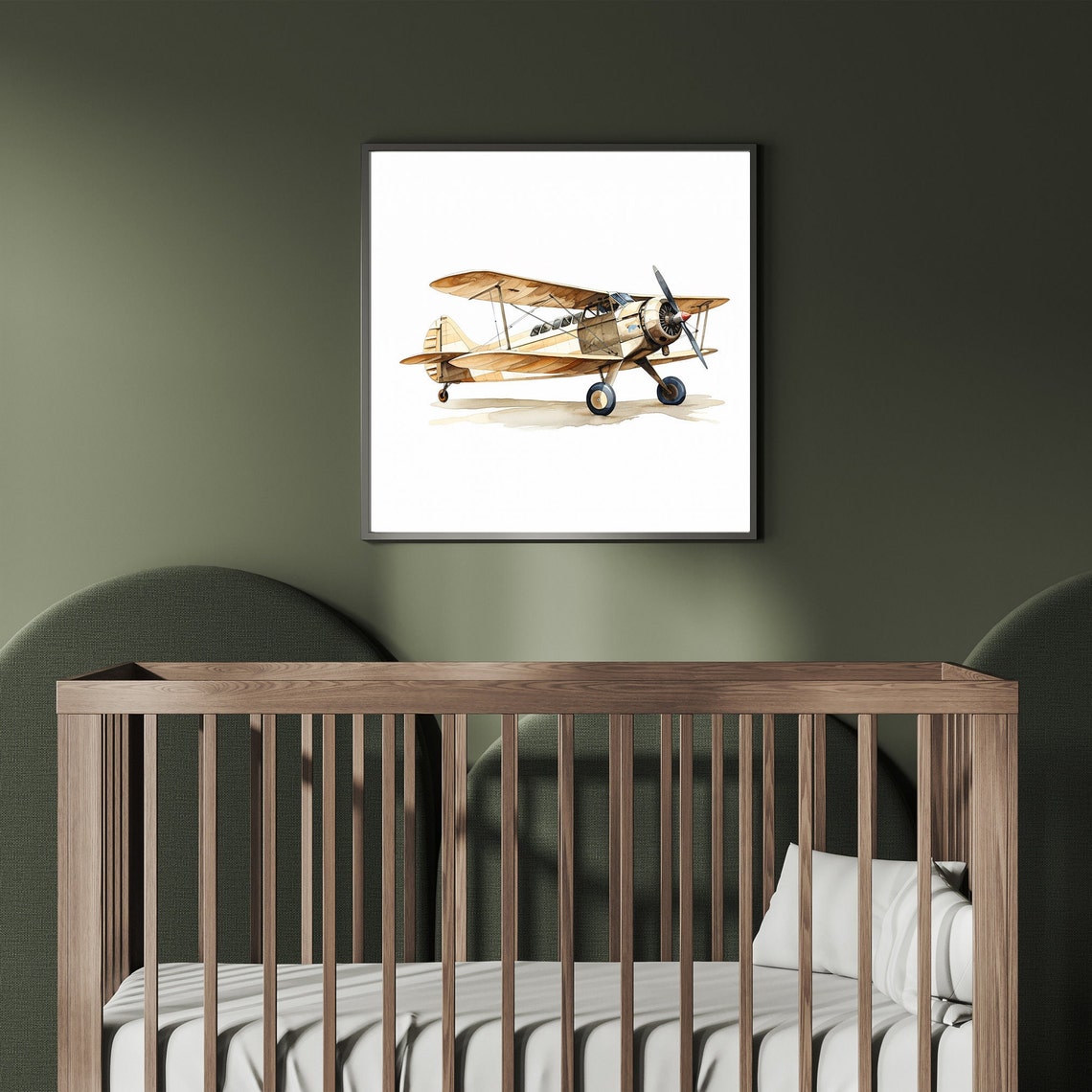 Watercolor Beige Airplane Print, Kids Room, Wall Art, Nursery Art ...