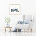 Watercolor Blue Tractor Print, Kids Room, Wall Art, Nursery Art ...
