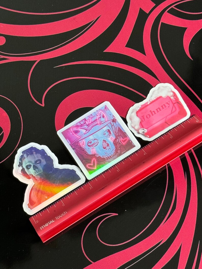 SET OF 3 Holographic Vinyl Stickers Call of Duty Johnny Soap Emblem ...