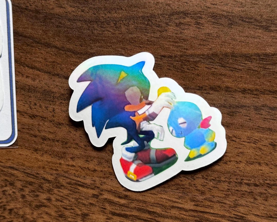 Holographic Sonic Petting Chao Vinyl Sticker SAB2 (sonic Adventure) for ...