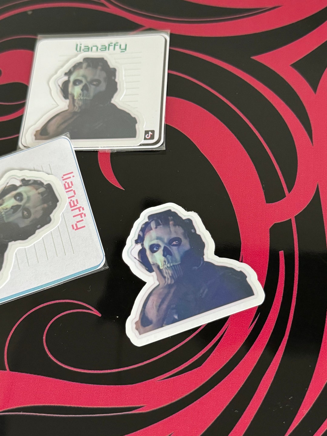 Shiny Holographic Call of Duty Ghost Meme Vinyl Sticker Calling Title ...