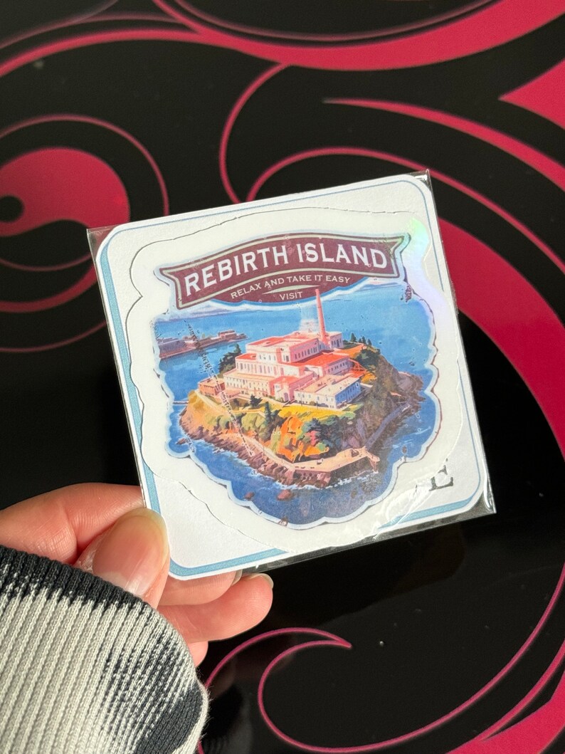 Shiny Holographic Cod Rebirth Island Vinyl Sticker Calling Title Card ...