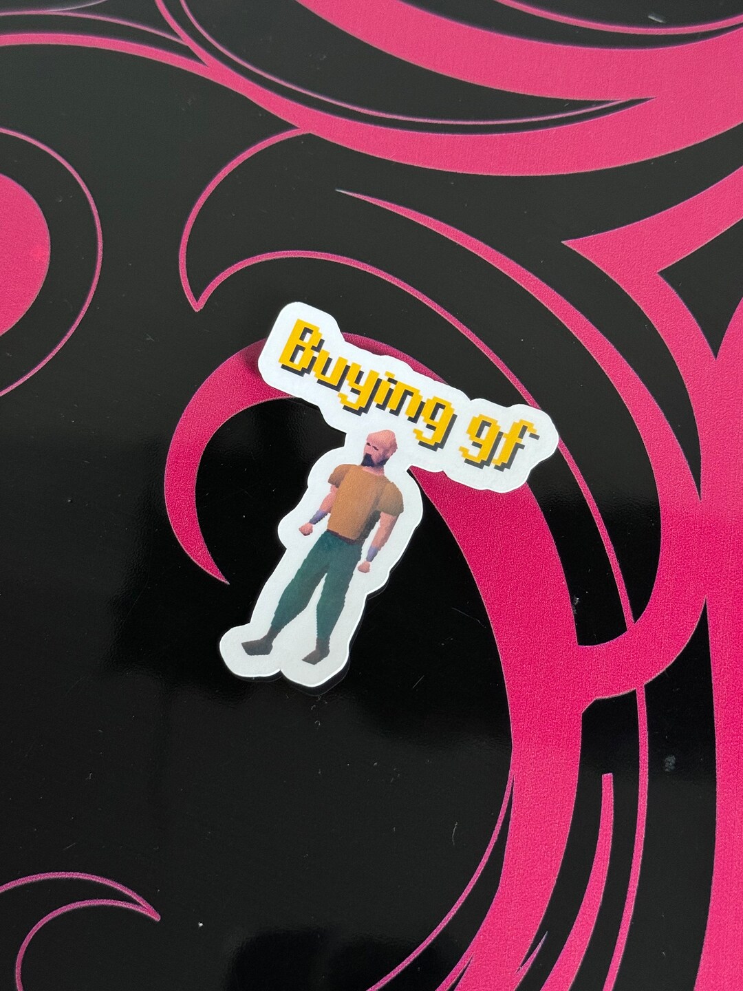 Shiny Holographic Runescape Osrs Buying Gf Vinyl Sticker Retro Gaming ...
