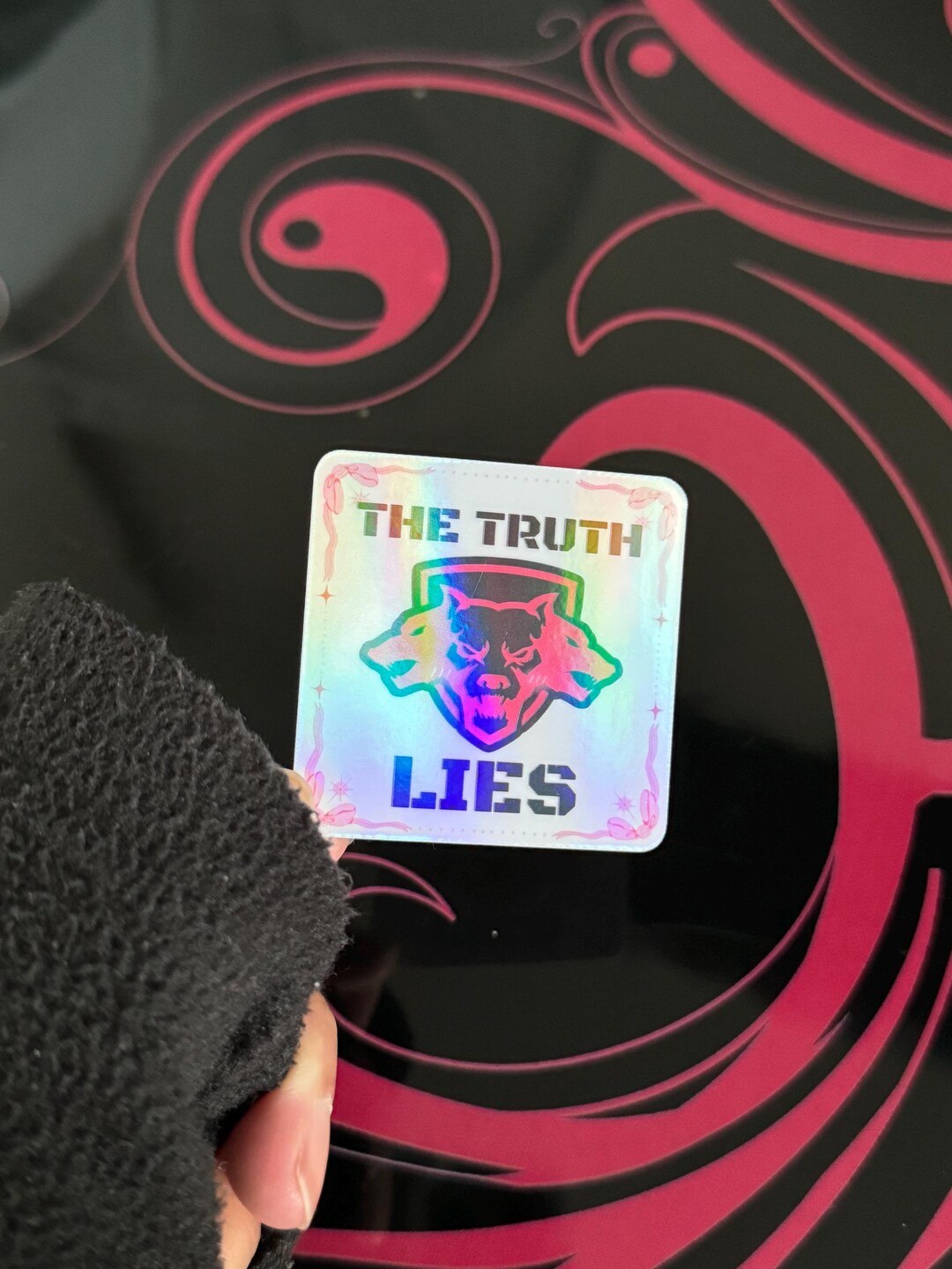 Holographic Vinyl Sticker Bo6 Pink Cerberus Cod Gift for Gamer Girl ...