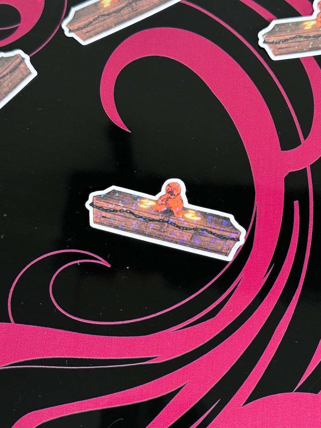 Shiny Holographic Mystery Box Vinyl Sticker Cod Gaming Zombies Call of ...