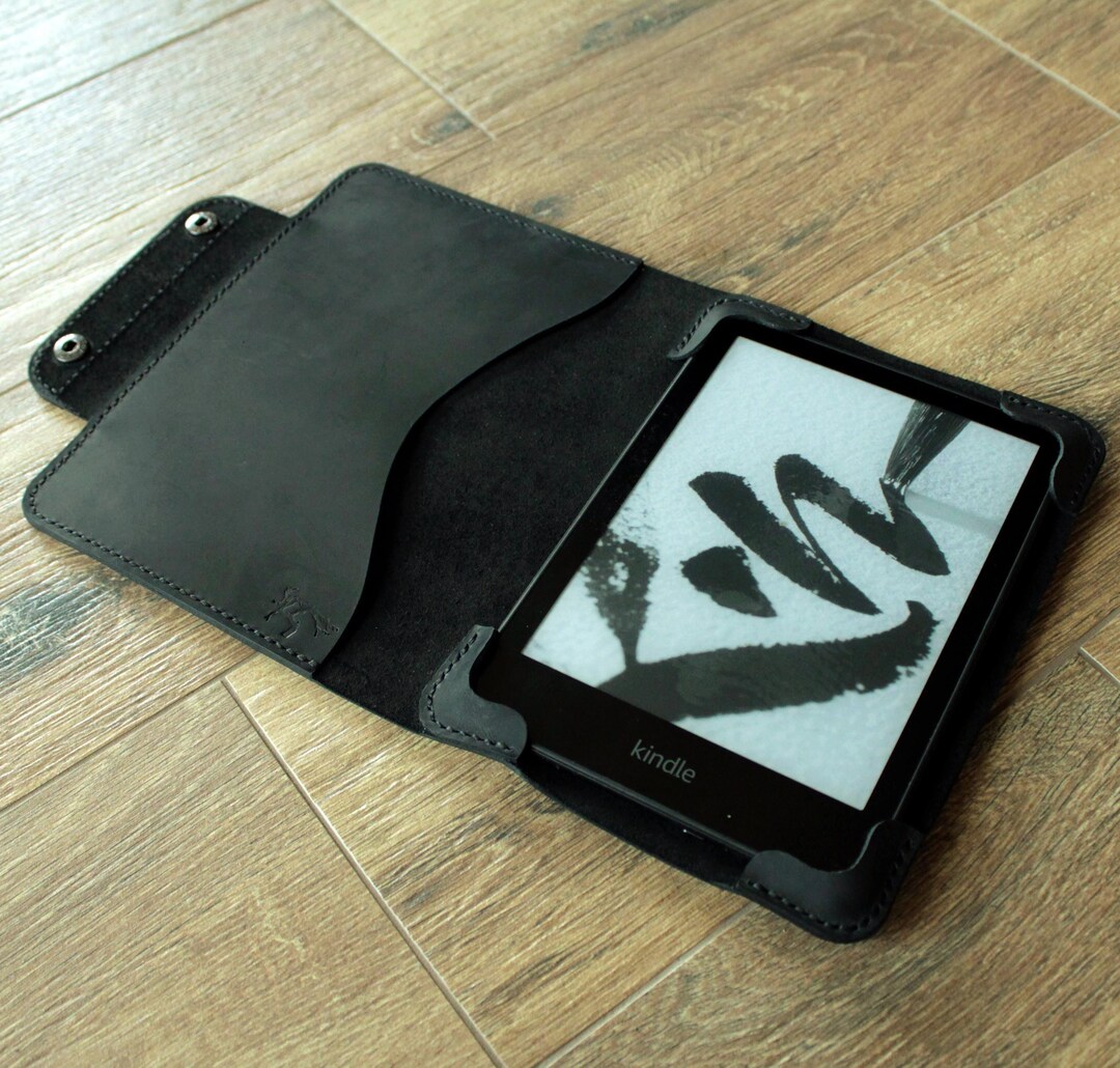Handmade Leather Kindle Paperwhite Cover – Personalized E-reader Sleeve ...