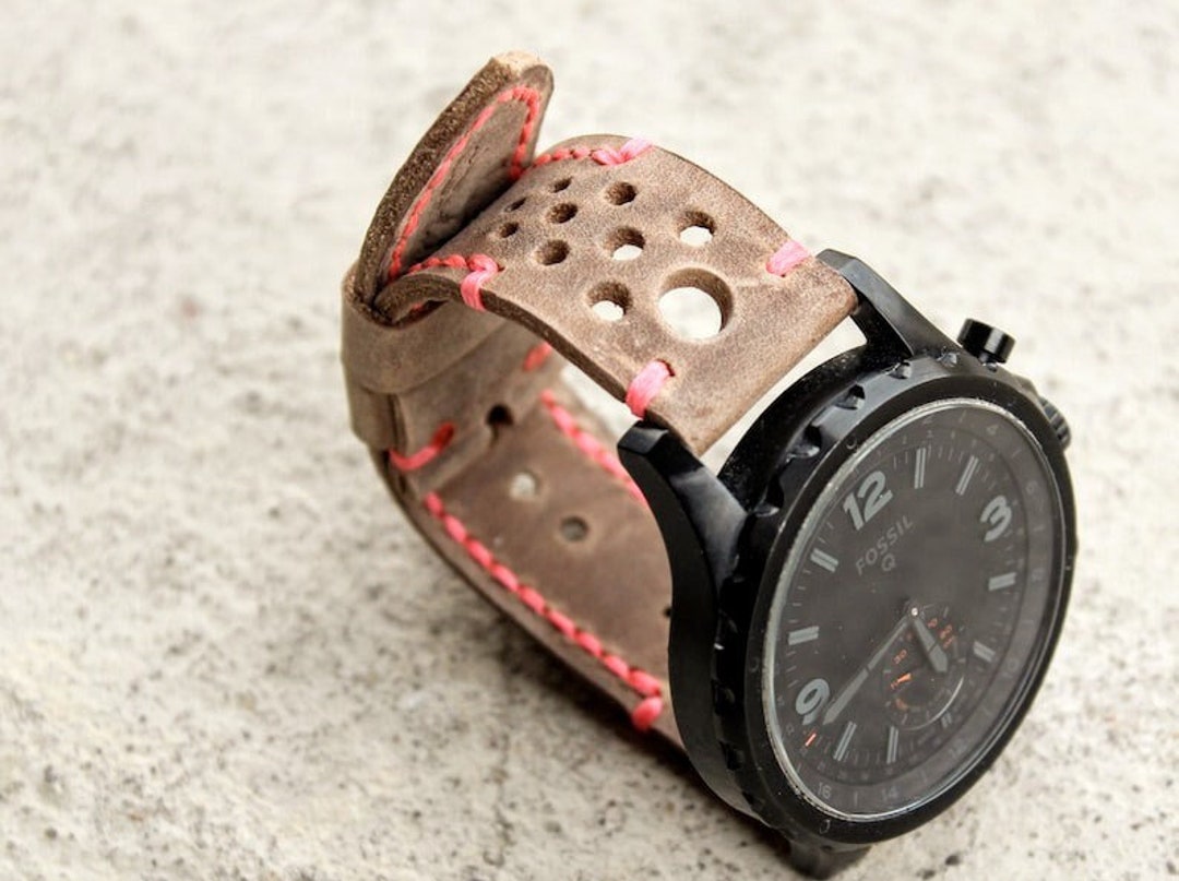 Bracelet de montre en cuir personnalisable néon lumineux pour montres ...