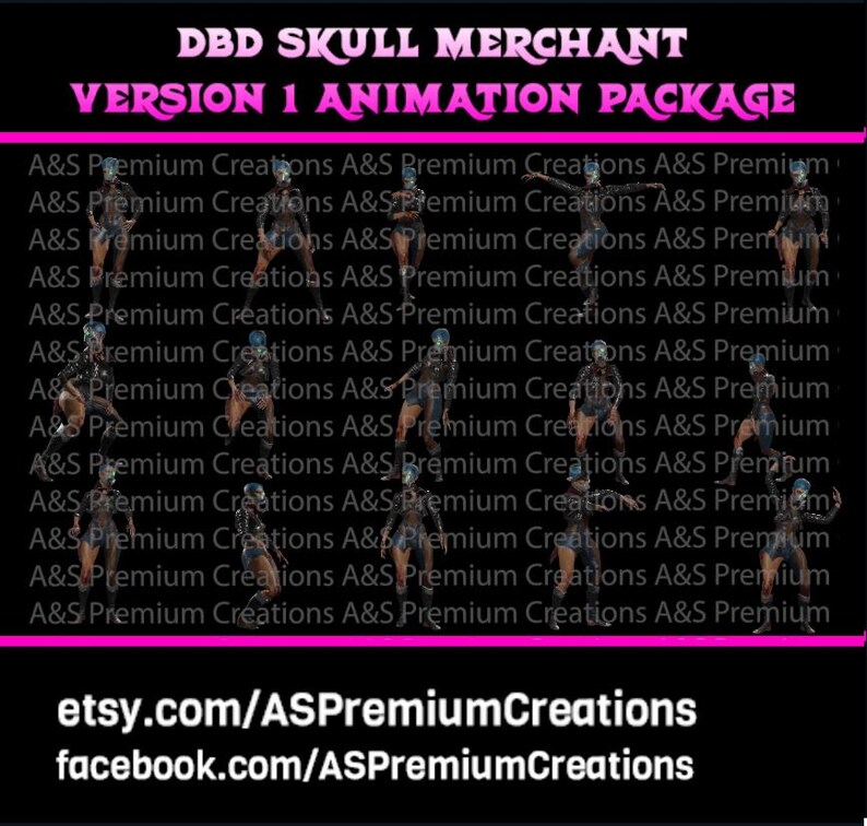 D B D Skull Merchant Animation Package (version 1) - Etsy