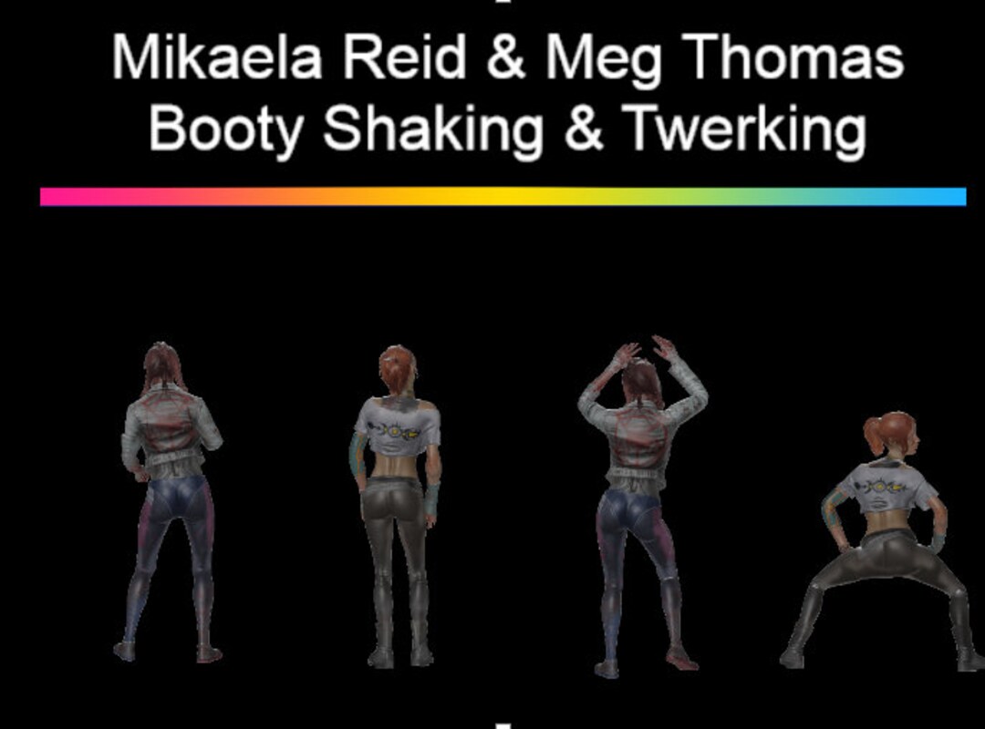 D B D Mikaela Reid And Meg Thomas Shaking Booty And Twerking Etsy
