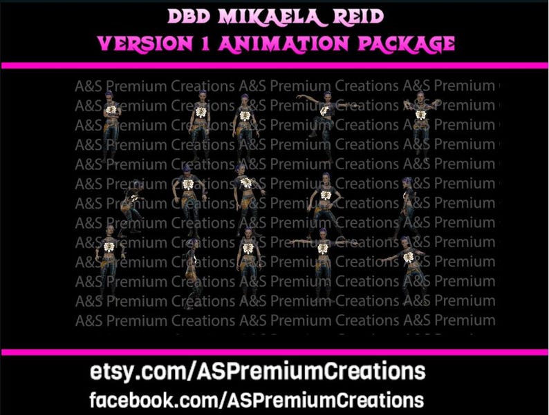 D B D Mikaela Reid Animation Package (version 1) - Etsy