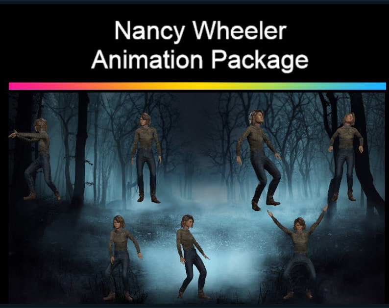 D B D Nancy Wheeler Animation Package (version 1) - Etsy