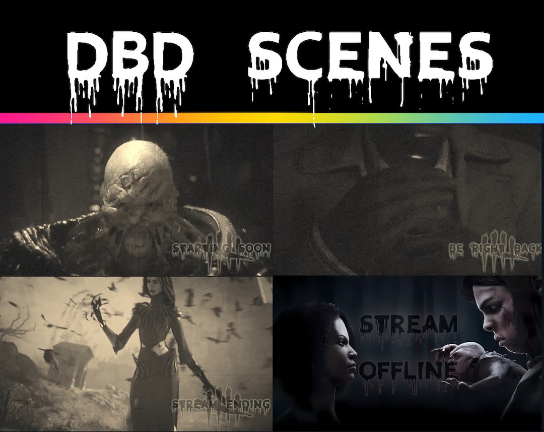 D B D Scenes (BRB, Starting Soon, Stream Ending + Offline PNG) - Etsy