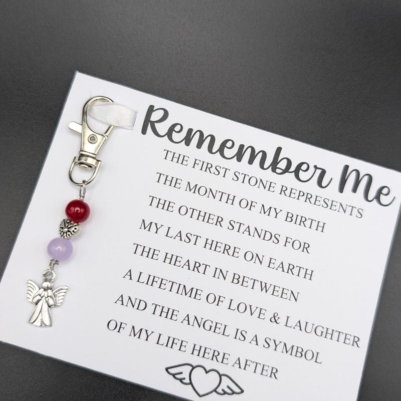 Remember me sympathy keychain - Etsy.de