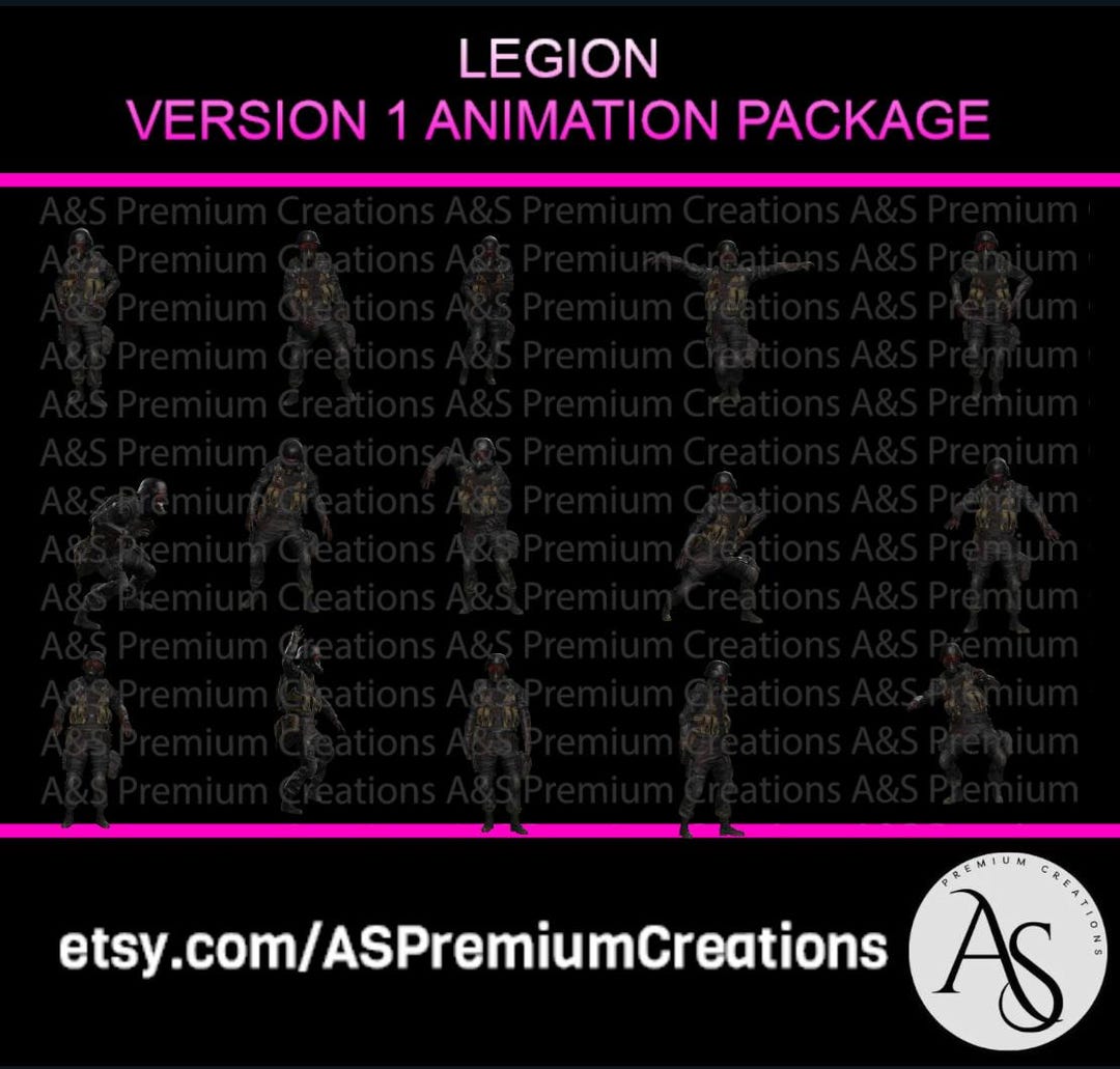 D B D Legion Animation Package (version 1) - Etsy