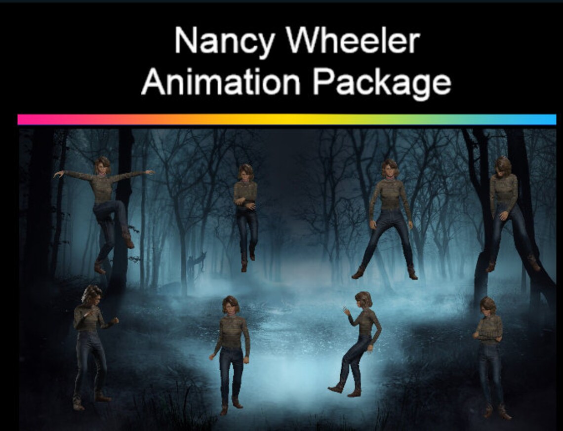D B D Nancy Wheeler Animation Package (version 1) - Etsy