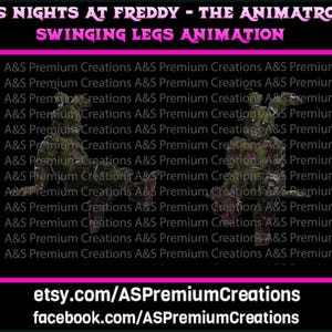 D B D - FNAF - the Animatronic Swinging Their Legs - Etsy