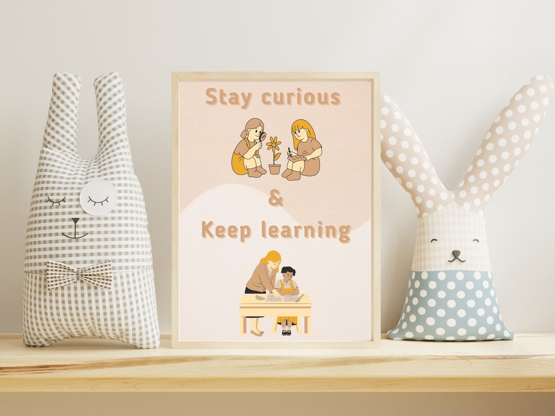 Montessori Printable Kids Wall Art, Positive Affirmations Inspirational ...