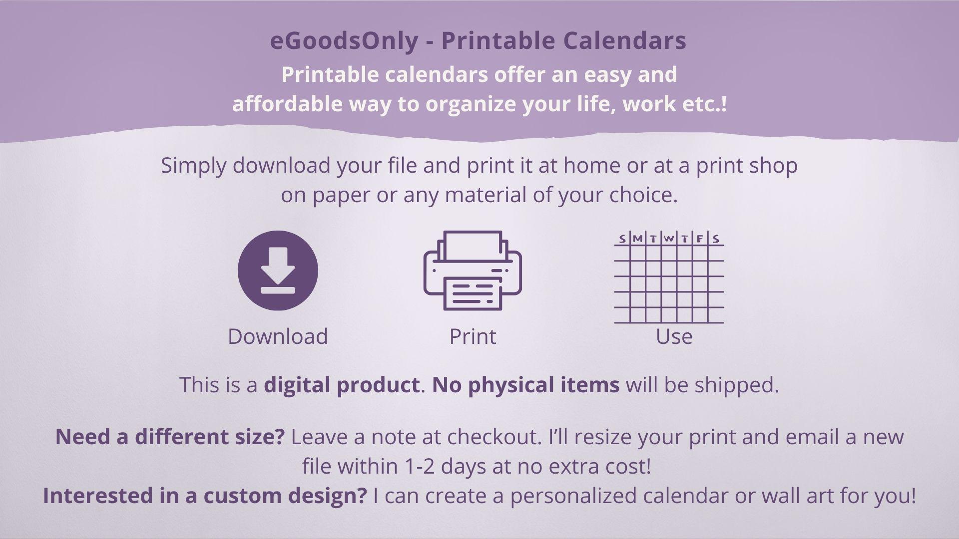 2025 One Page Dog Printable Calendar With Golden Retriever, Family Wall ...