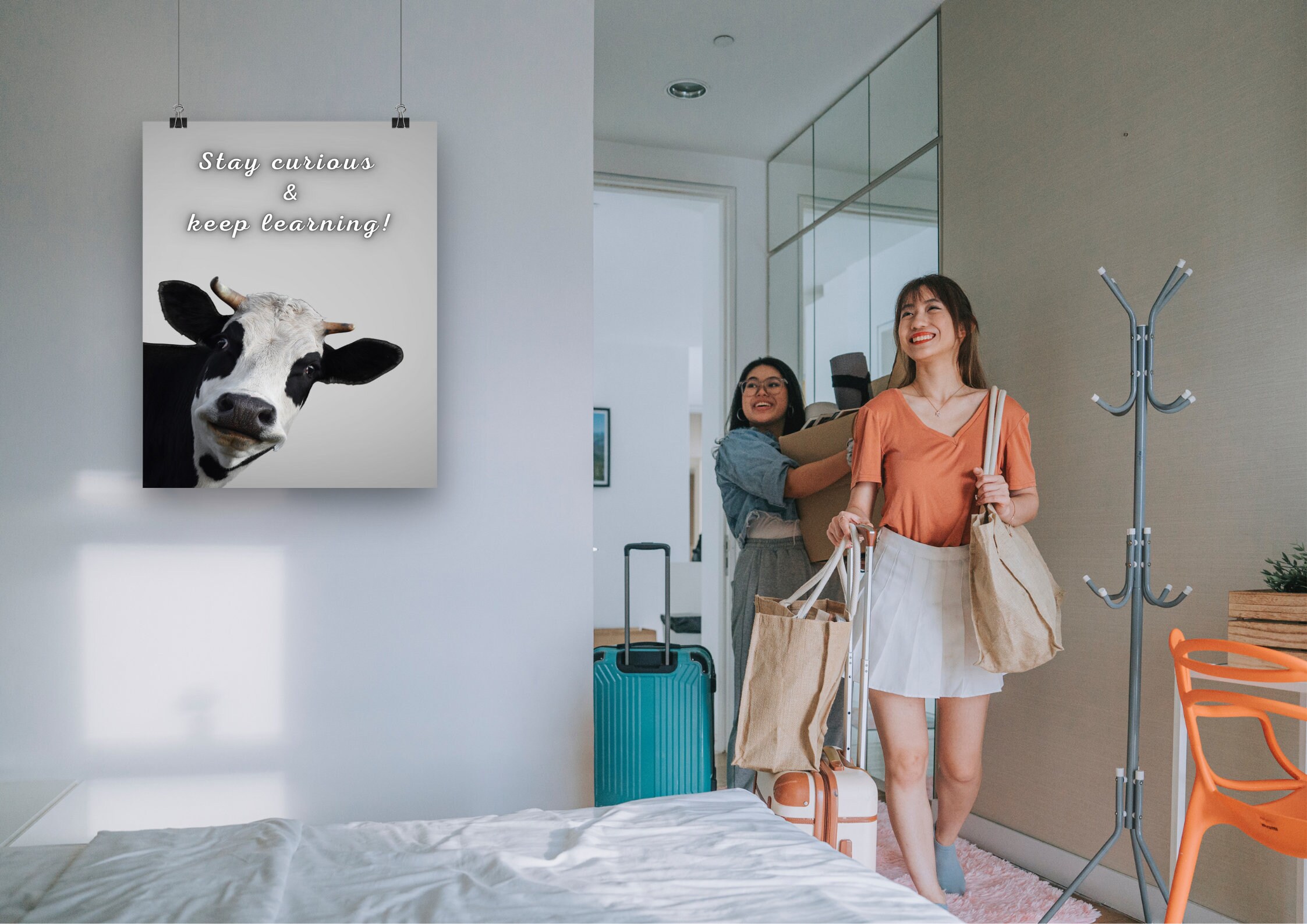 Curious Cow Poster: Motivational Kids Classroom Art (digital Download ...