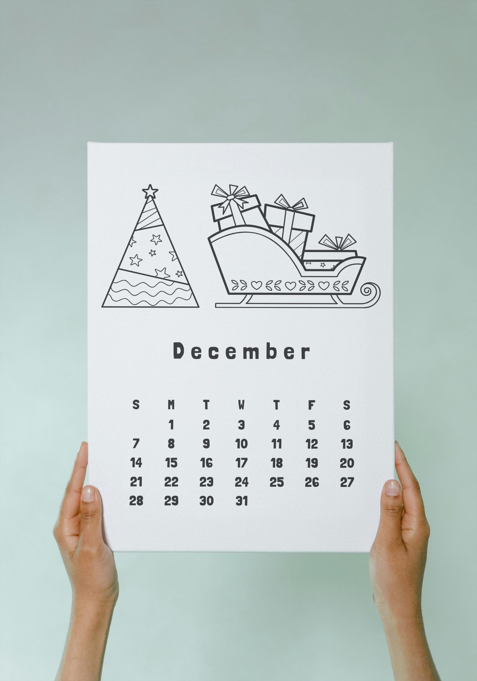 2025 Printable Kids Coloring Pages Calendar, 2025 Monthly Classroom or ...