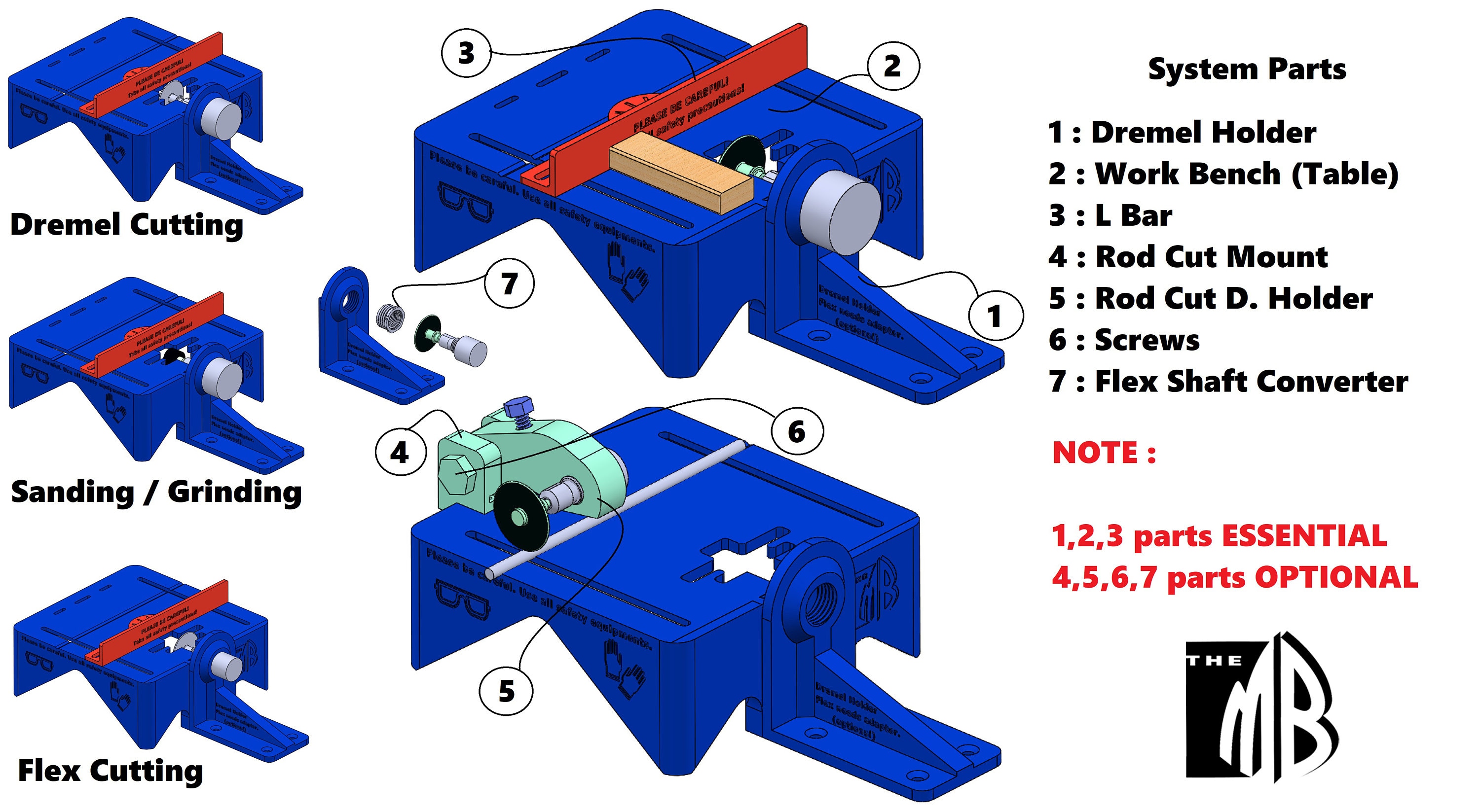 Universal Rotary Tool Work Bench / Multipurpose Dremel Workbench ...