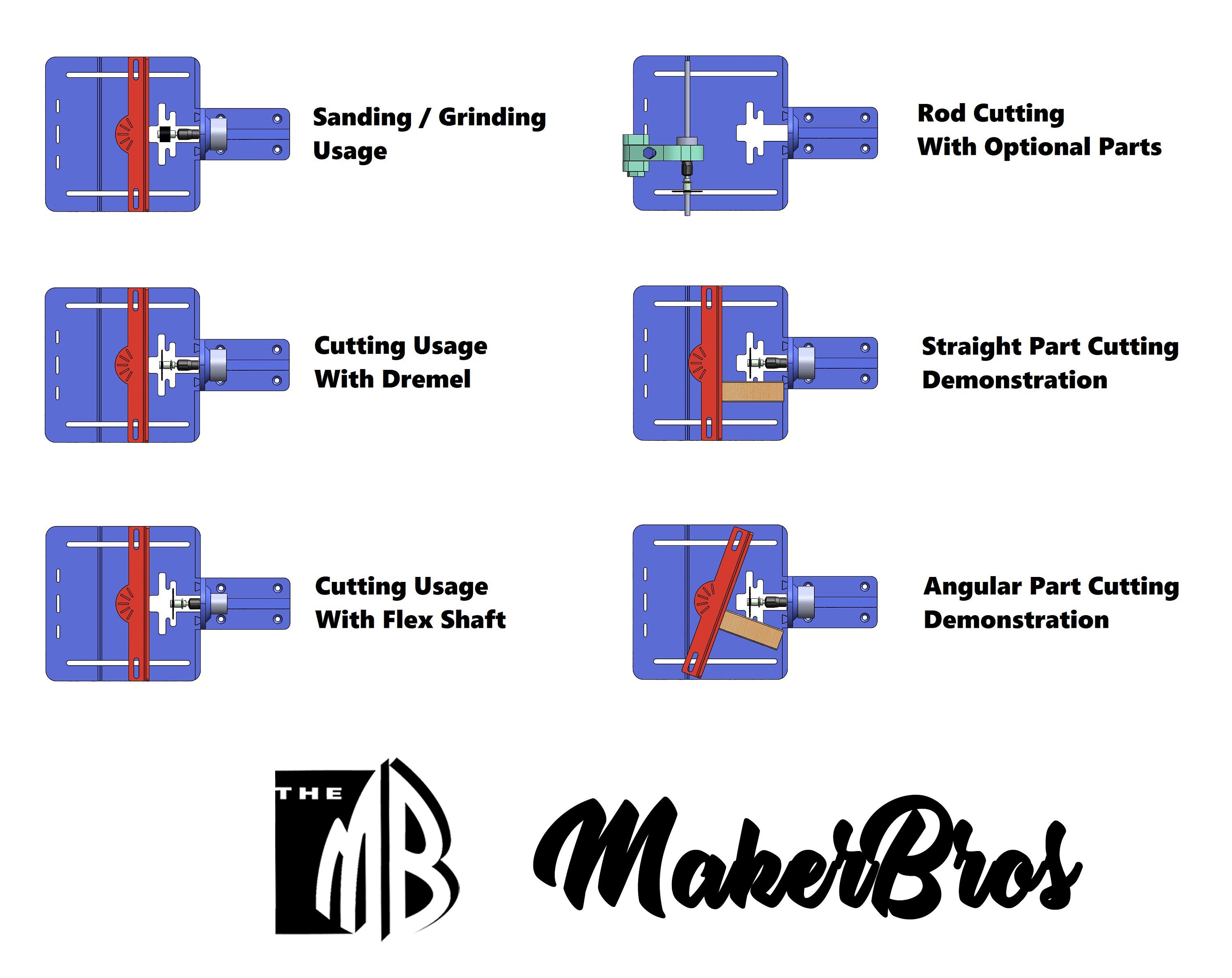 Universal Rotary Tool Work Bench / Multipurpose Dremel Workbench ...