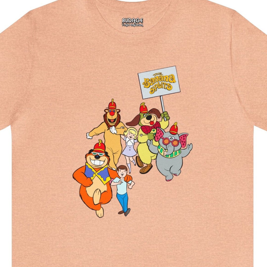 Banana Splits Cartoon Artwork Short Sleeve T-shirt - Etsy